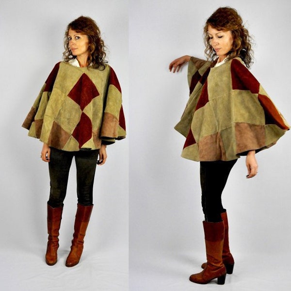Leather Poncho - Etsy
