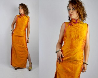 Asian Slit Dress - Etsy