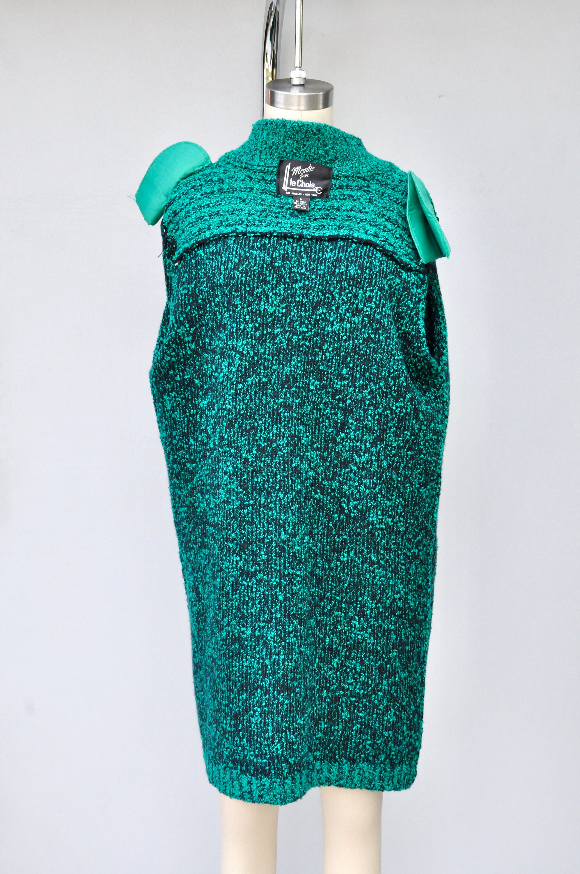 Vintage 80s Terry Cloth Green Duster Long Cardigan Duster Coat - Dark ...