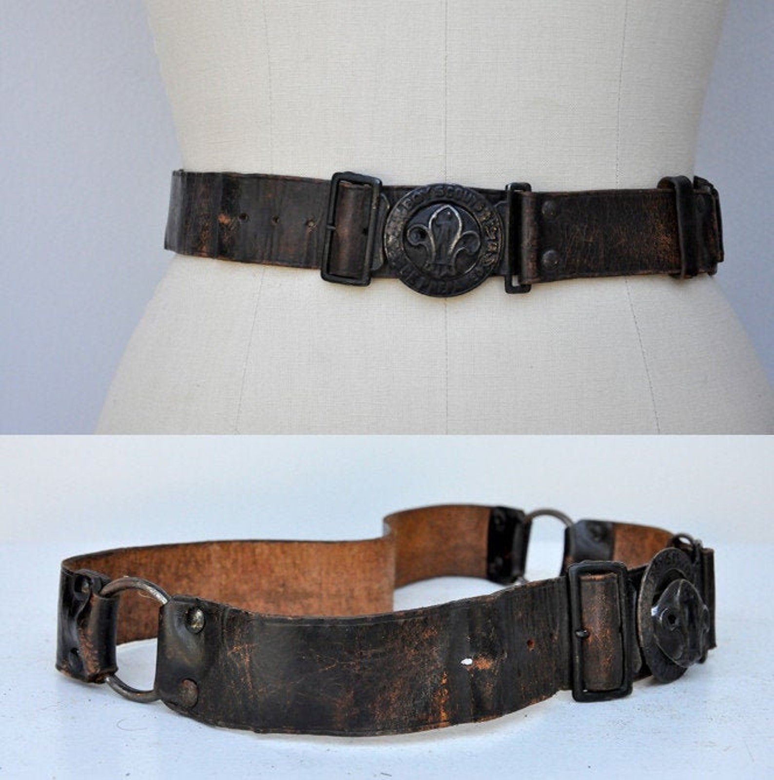 Vintage 30s 40s Boy Scouts Leather Belt BSA Leather Belt | Etsy