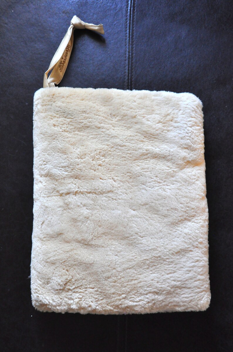 Vintage LARGE Hand Fur Muff Ivory Rabbit Fur MUFF Genuine | Etsy