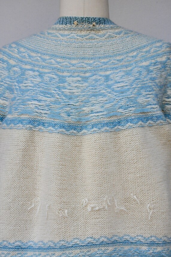 Vintage Icelandic Jacket Sweater Cardigan - Wool Card… - Gem