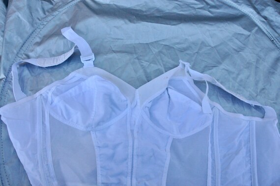 Vintage White & Ivory Corset Bustier - Pointed Bra Co… - Gem