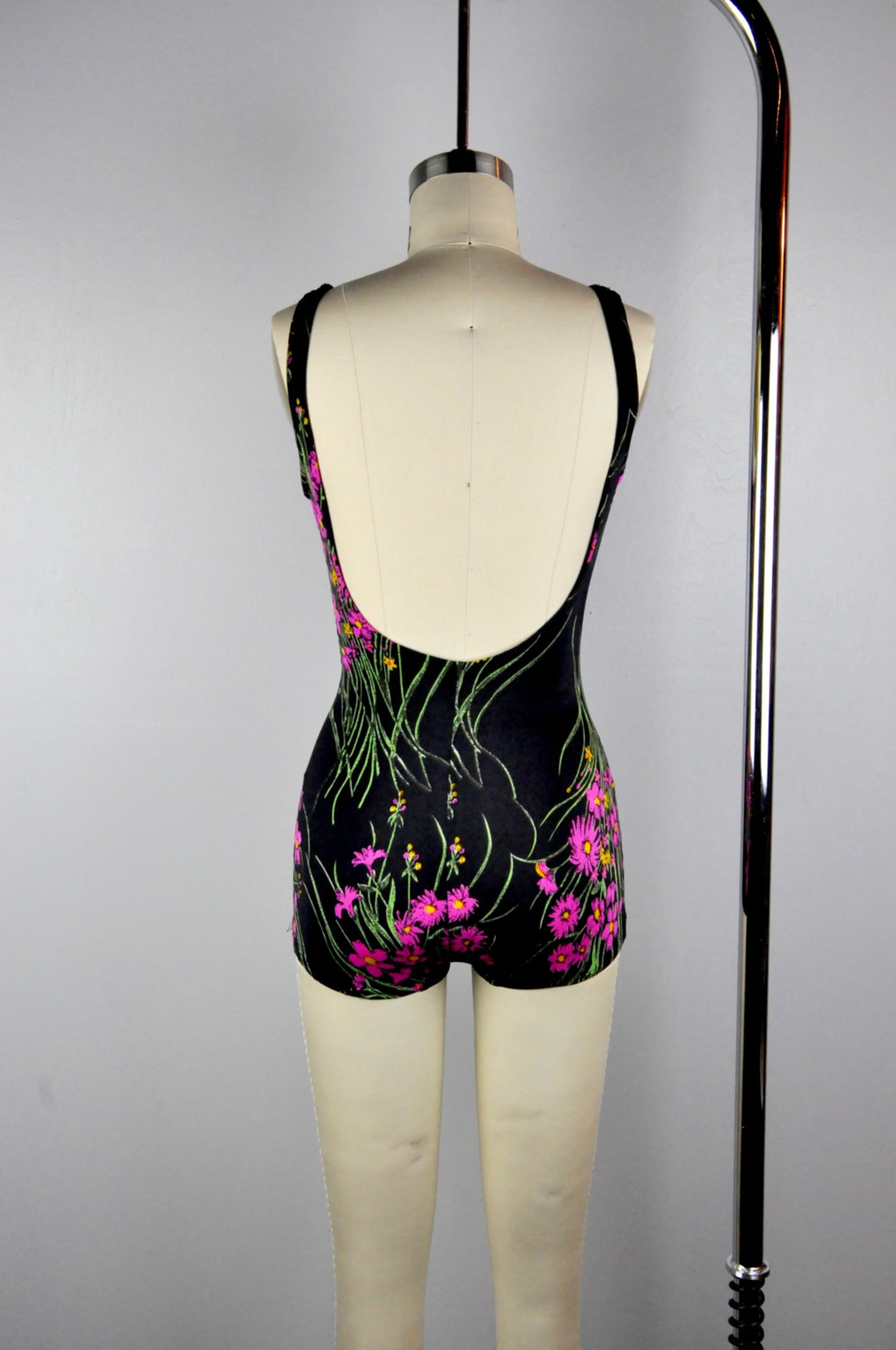 50s Swimsuit 50s Bathing Suit Draped Ruched Swimsuit PIN - Etsy