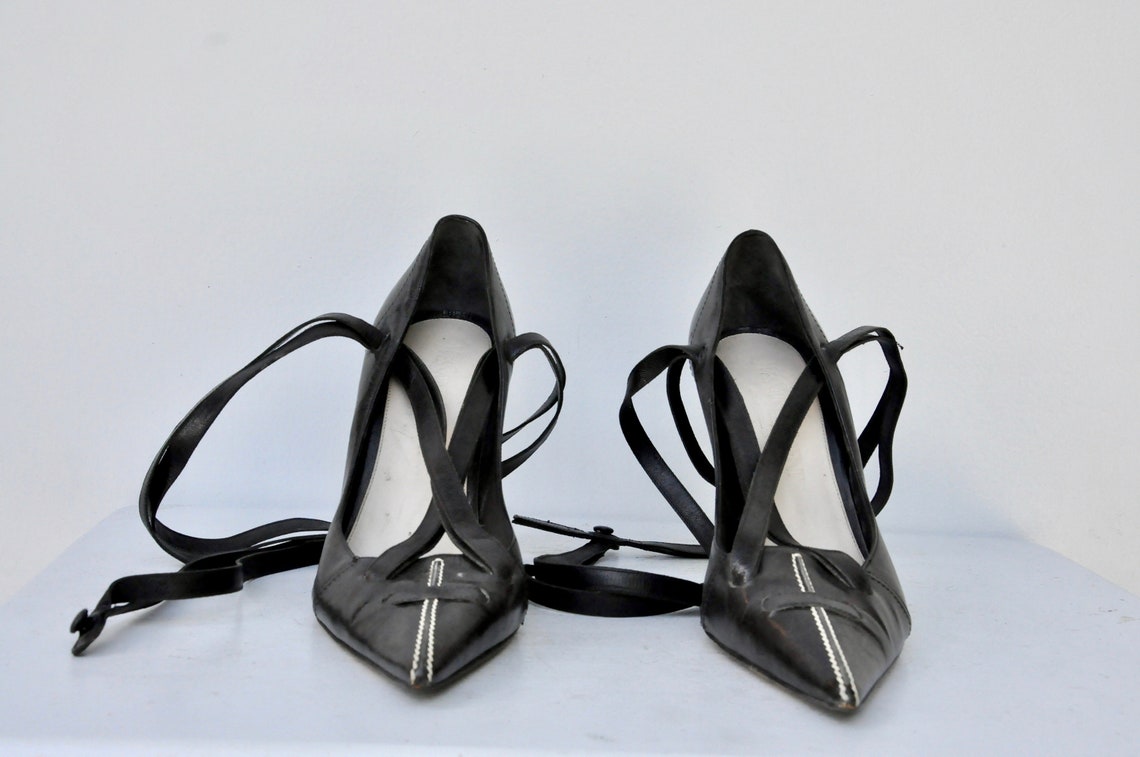 YSL Yves St Laurent Black Stiletto Pumps Shoes High Heels - Etsy