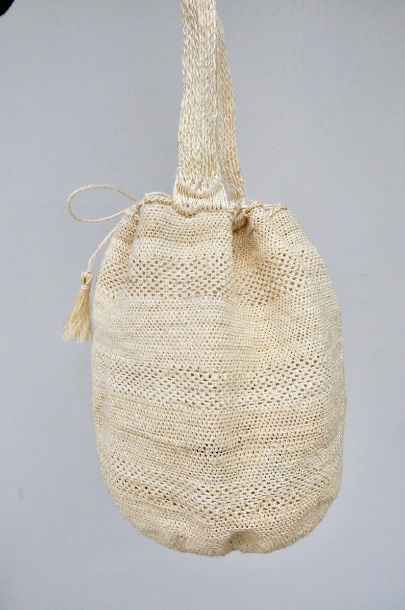 Yute Bucket Bag LARGE Crochet Straw Sisal Jute Market Bag | Etsy