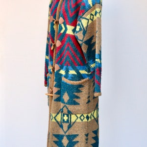 RESERVED VTG Hooded Southwestern Duster Coat Navajo Coat Hooded Navajo ...