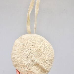 Yute Bucket Bag - LARGE Crochet Straw Sisal Jute Market Bag - Natural ...