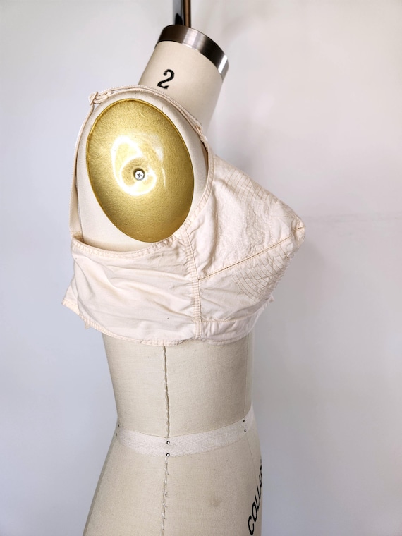 50s BULLET Bra by Angel Form - Ivory Pointed Bra Stit… - Gem