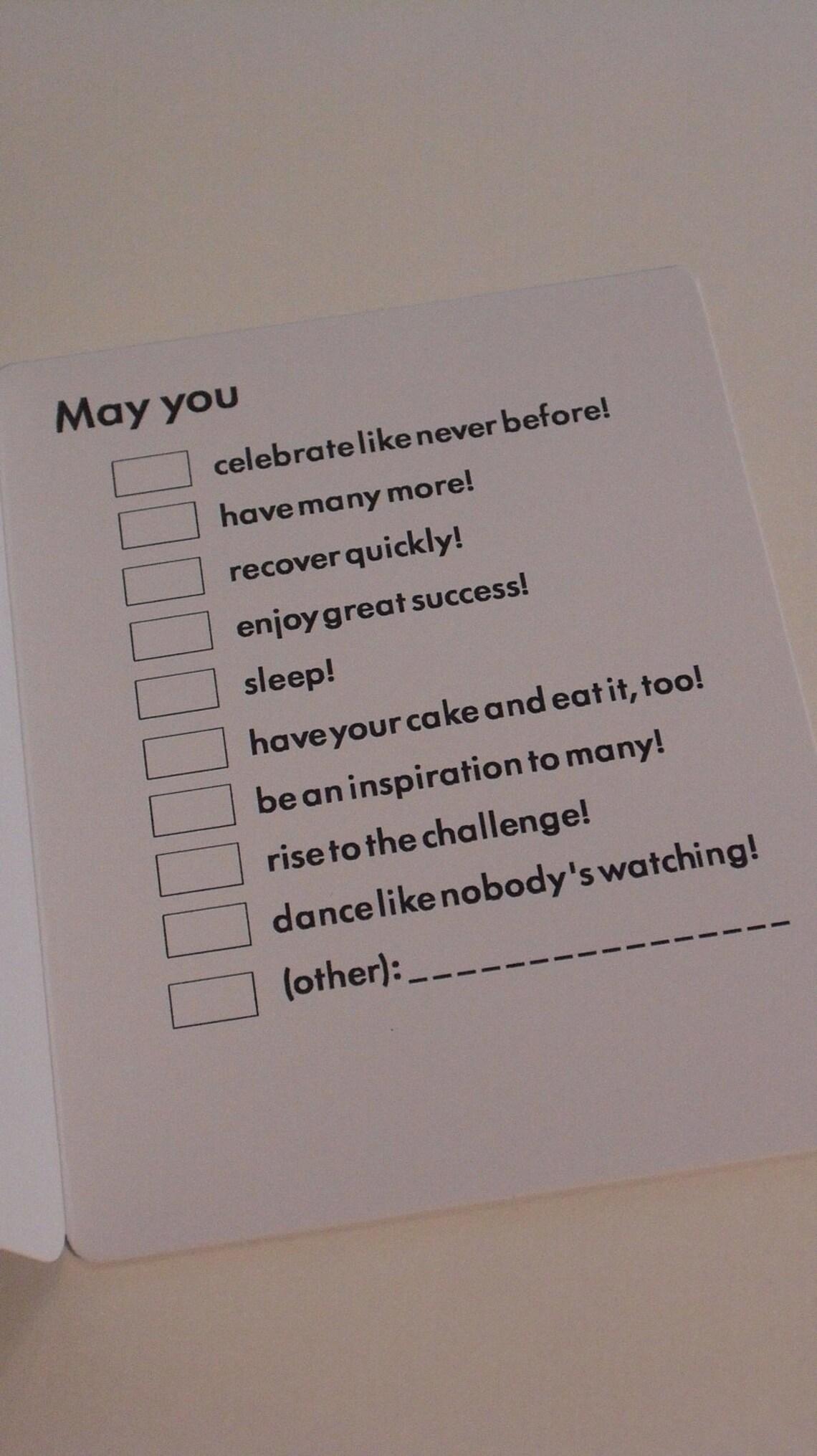 The Everything Card, for Any Occasion Whatsoever - Etsy