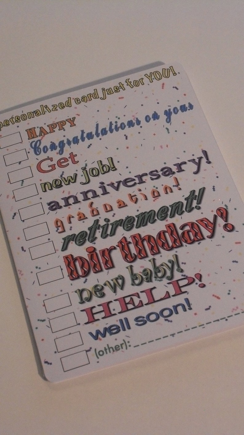 The Everything Card, for Any Occasion Whatsoever - Etsy