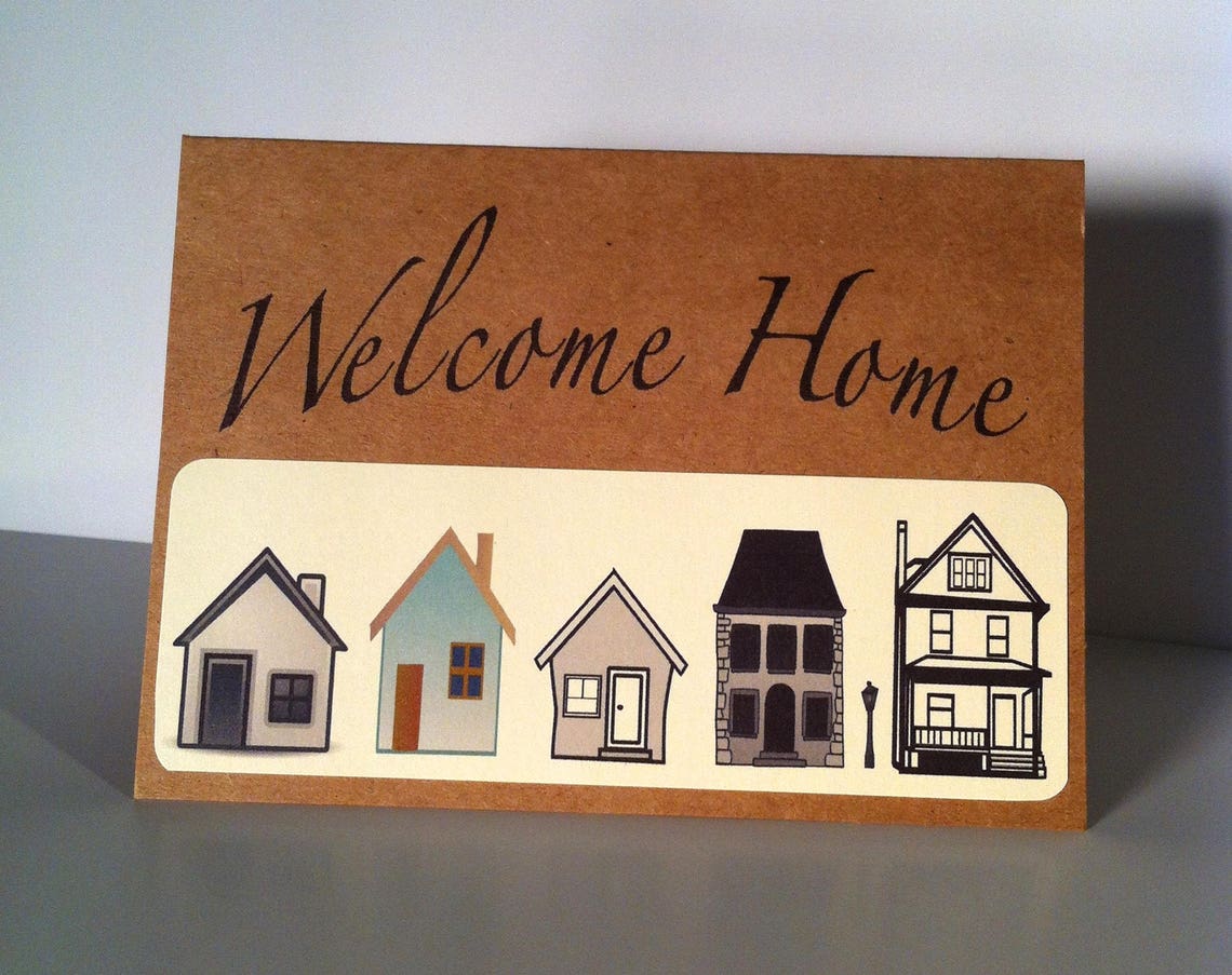 Welcome Home Card New Home Owner or Friend or Family Member - Etsy