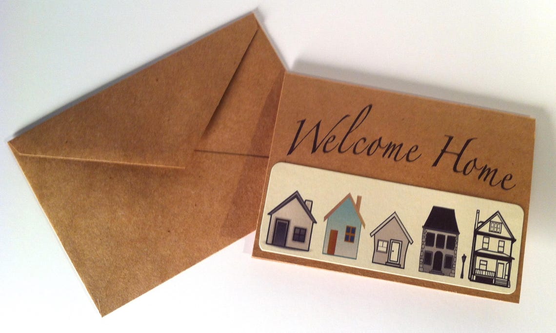 Welcome Home Card New Home Owner or Friend or Family Member - Etsy