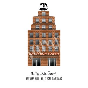 Buy Baltimore maryland Print Natty Boh Tower Baltimore Online in India ...