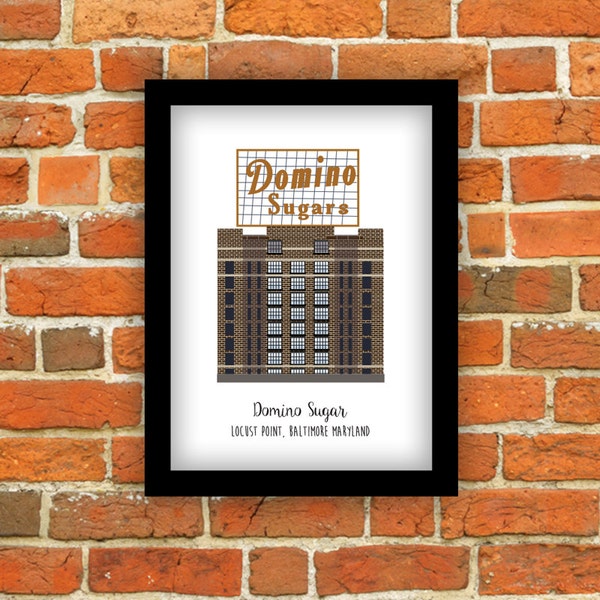 Baltimore Domino Art - Etsy