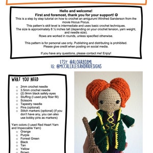 PATTERN ONLY* BUNDLE* Hocus Pocus Sanderson Sisters Inspired Amigurumi ...