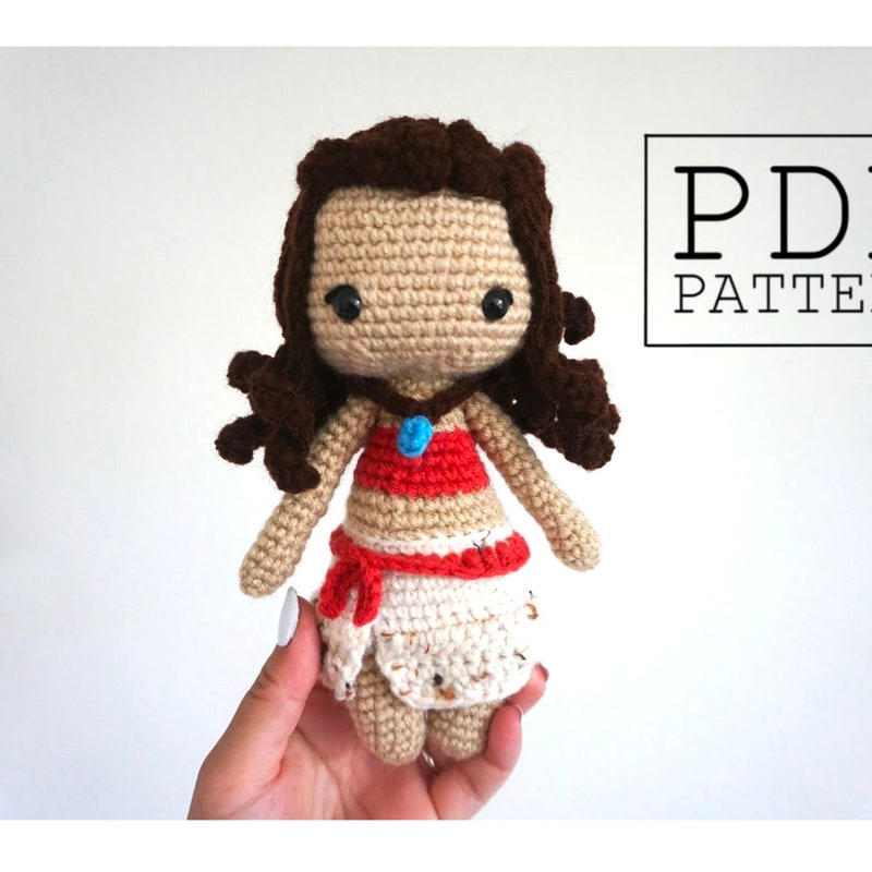 Moana Amigurumi Pattern - Etsy
