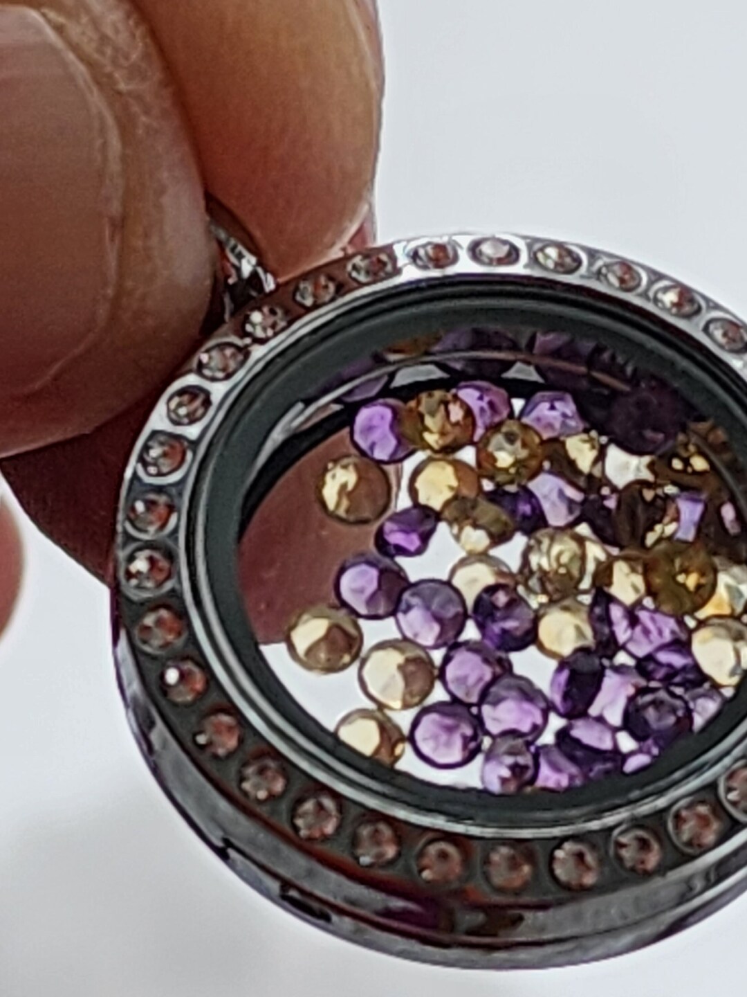 Gemstone Locket, Amethyst Locket, Citrine Locket, Jewelry Locket ...