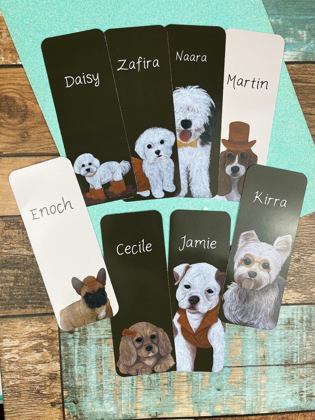 Cute Puppy Customisable Bookmarks 8 Different Puppy Options to Choose ...