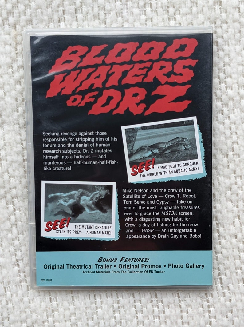 Mystery Science Theater 3000 MST3K Blood Waters of Dr Z - Etsy