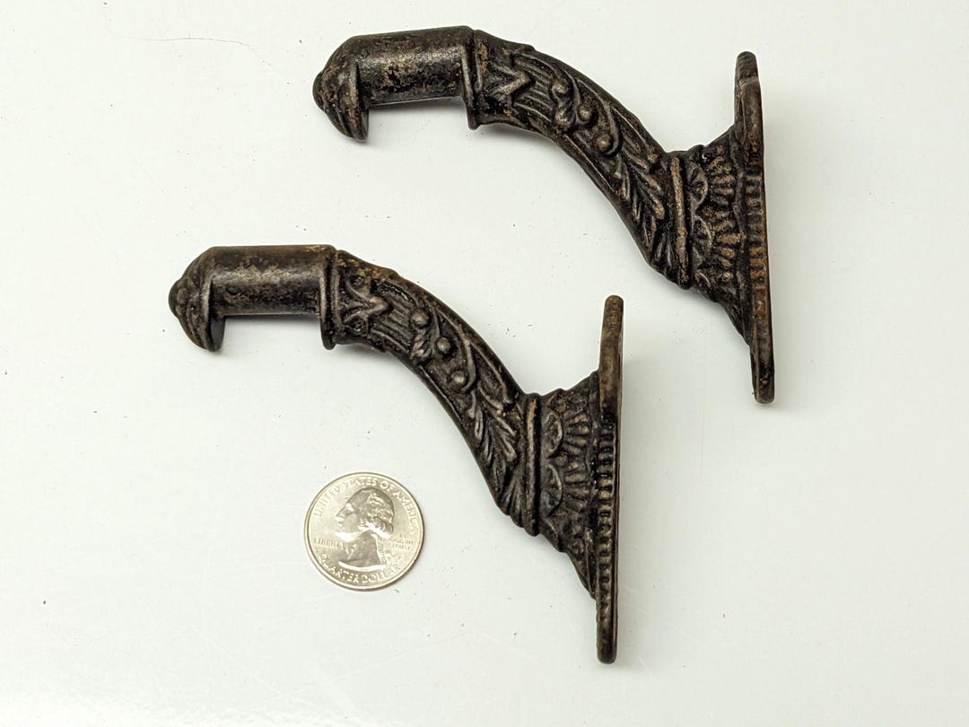 Pair of Antique Victorian Eastlake Cast Iron Stair Rail Railing ...
