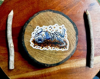 Big Chonk Waterproof Vinyl Tiger Sticker, Painted Tiger Decal for Water ...