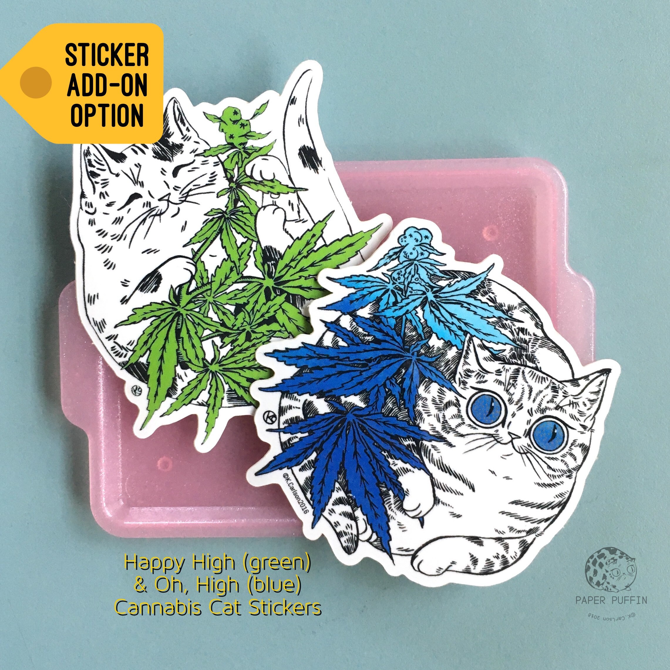Green Weed Cat