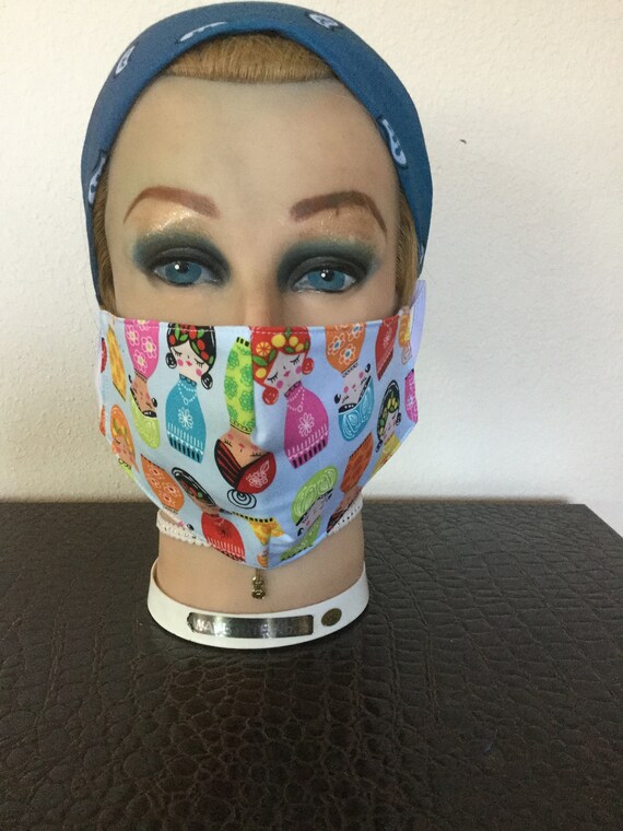 Matryoshka Dolls Child and Adult Face Mask With Filter Pocket | Etsy