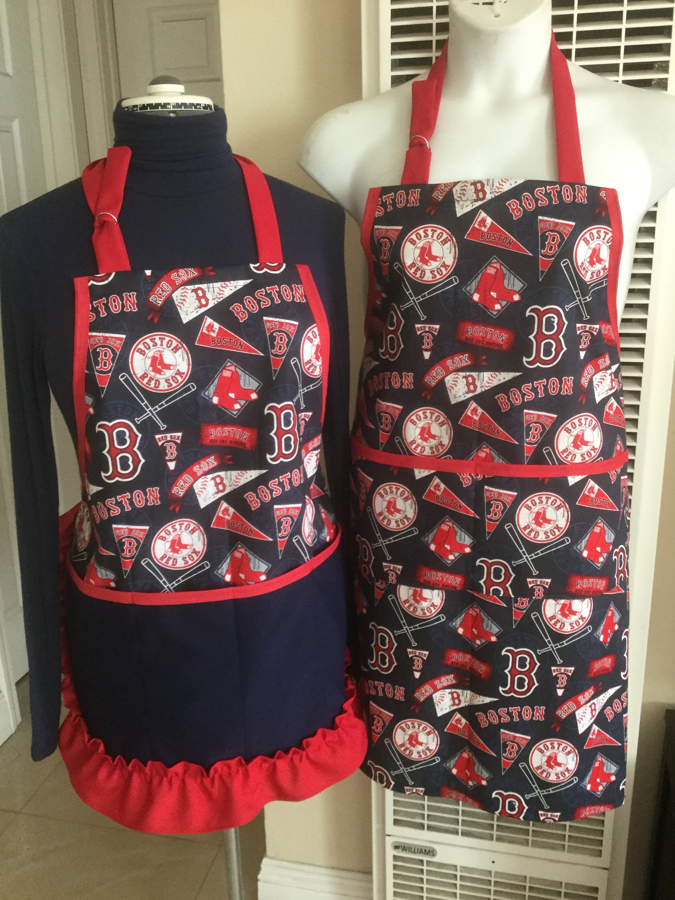 Boston Red Sox, Full Size, BBQ Aprons for Him and Her - Etsy