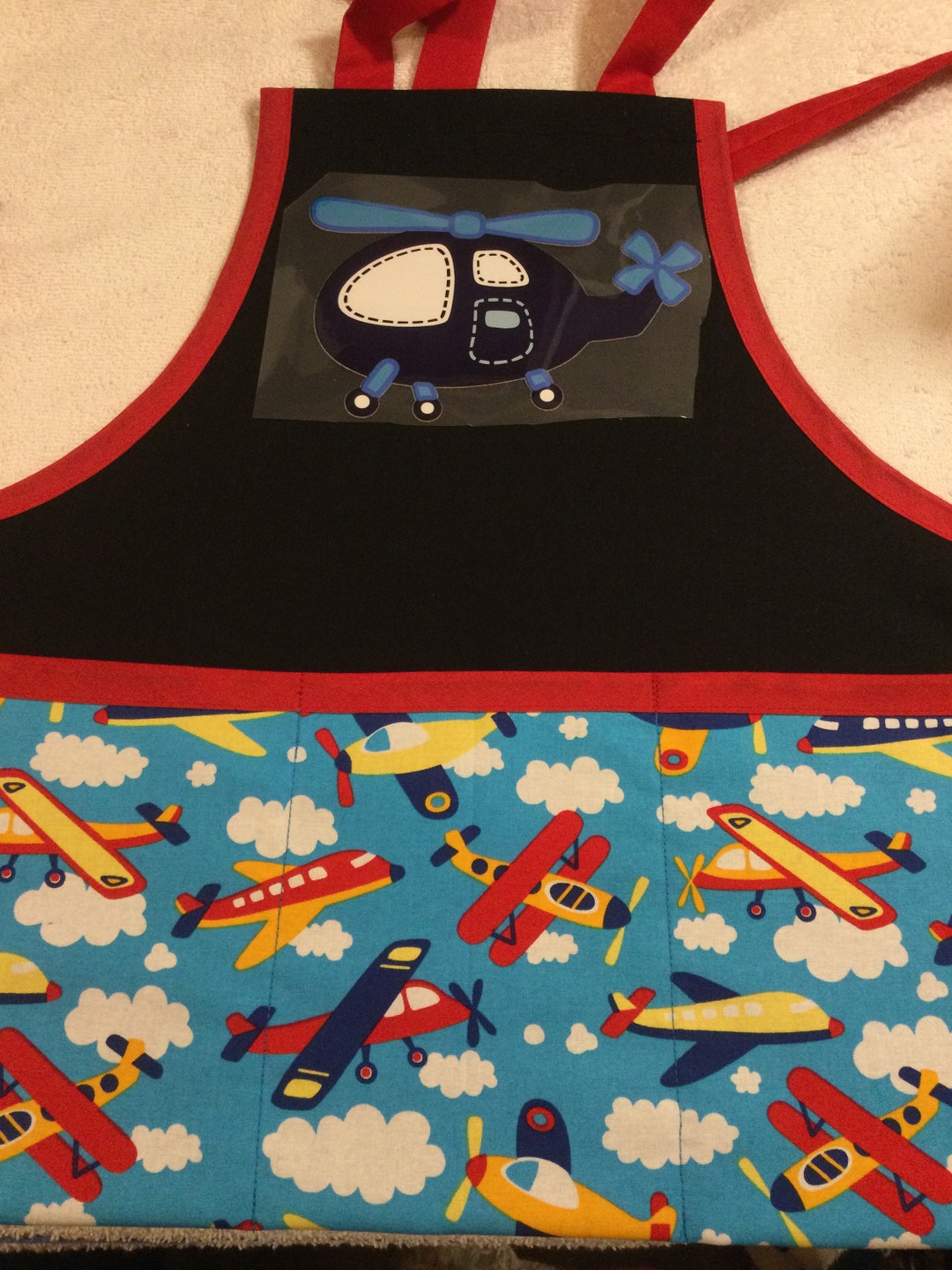 Helicopter Apron (add Your Personalization) - Etsy