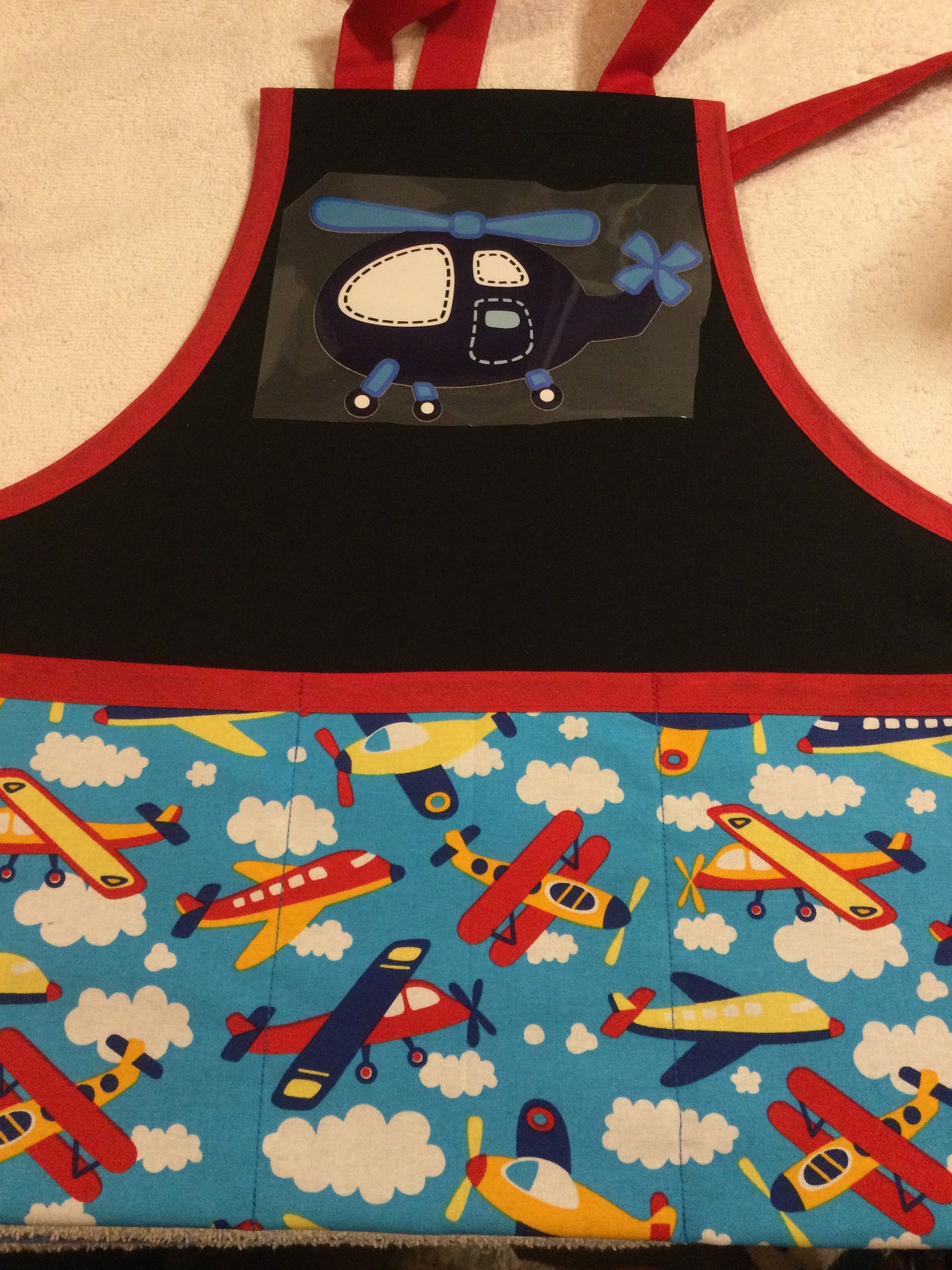 Helicopter Apron add Your Personalization - Etsy