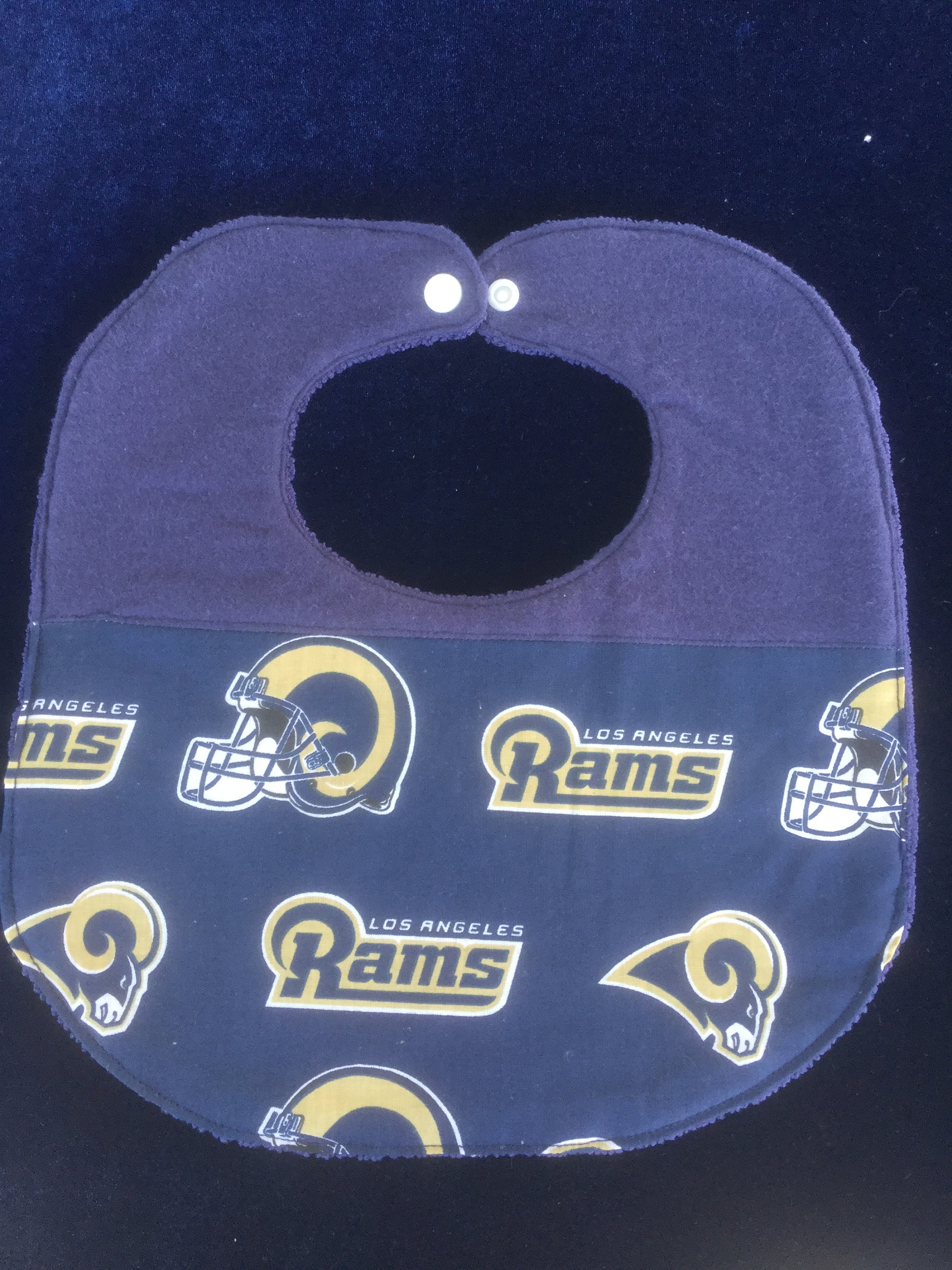 Los Angeles Rams Reversible Baby Bib - Etsy UK