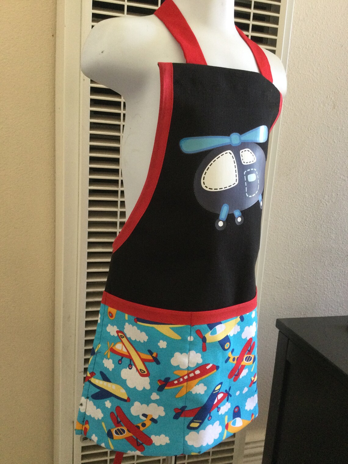 Helicopter Apron add Your Personalization - Etsy