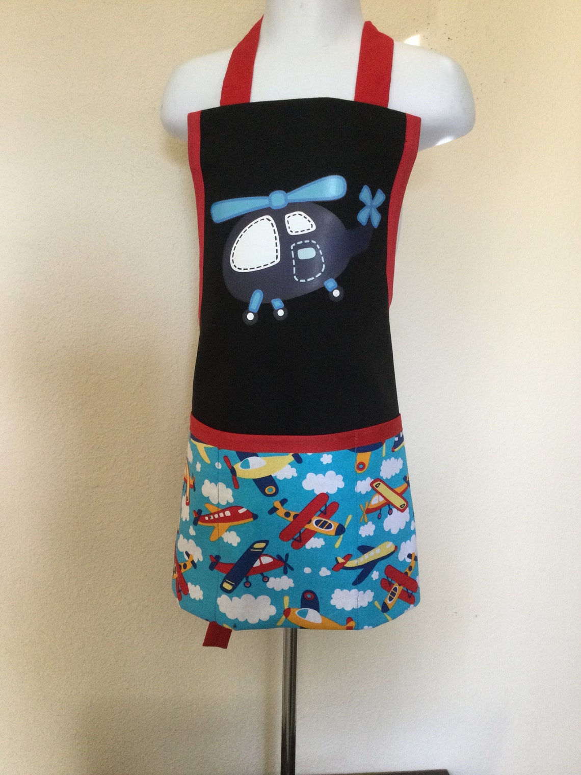 Helicopter Apron add Your Personalization - Etsy