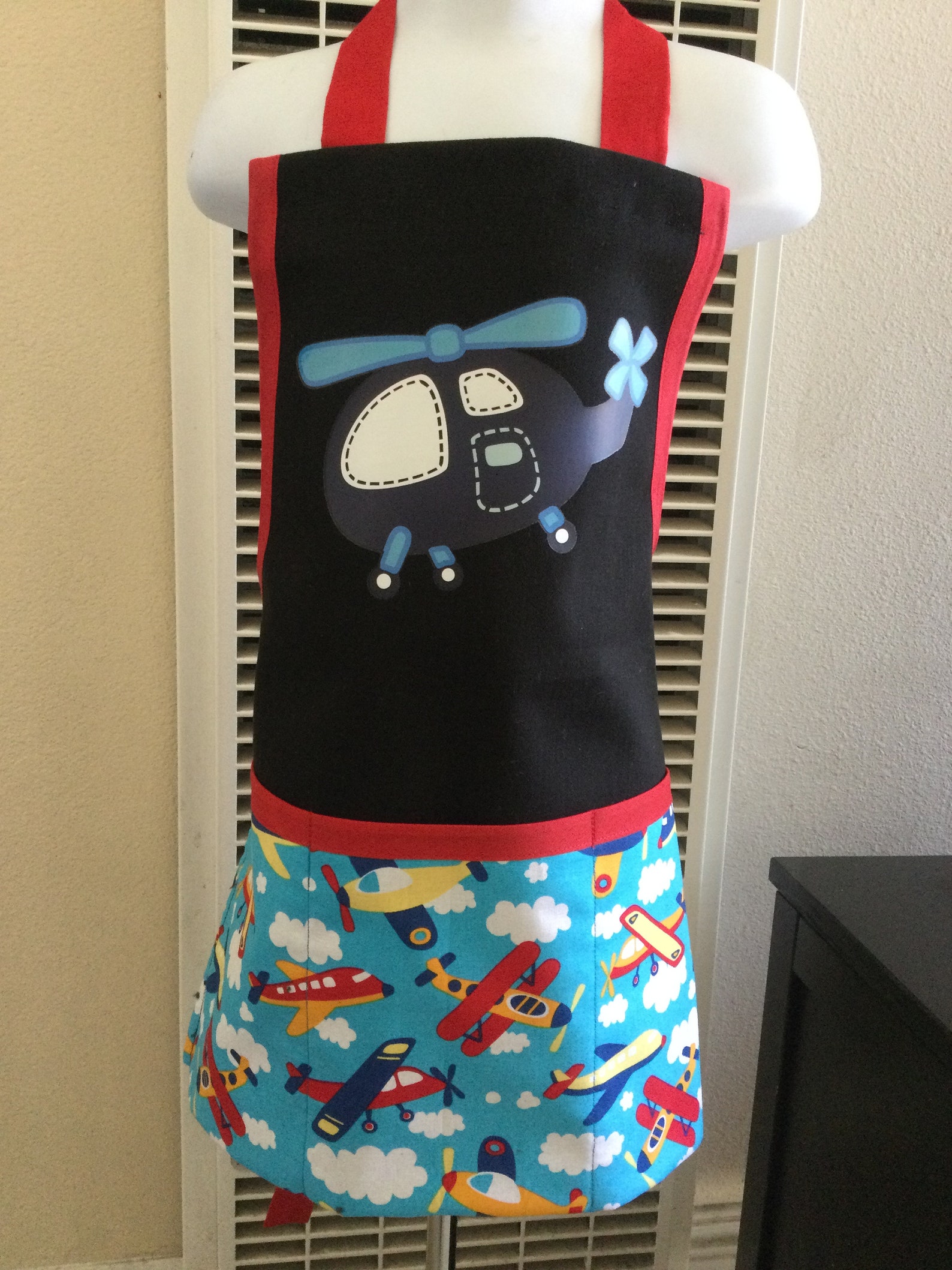Helicopter Apron add Your Personalization - Etsy