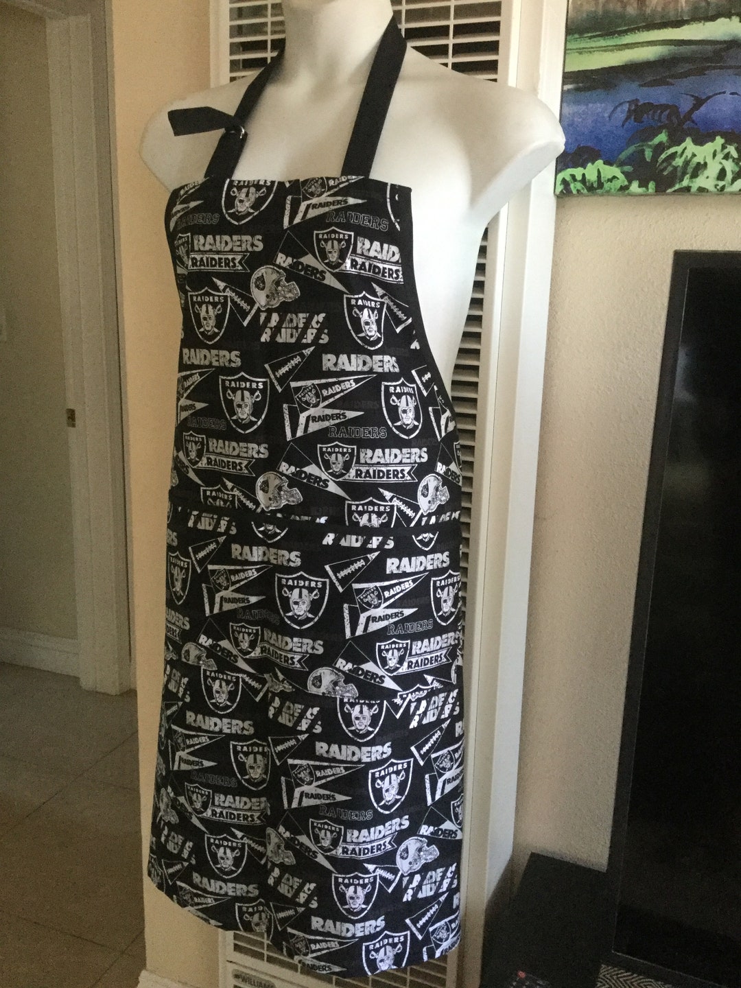 OAKLAND RAIDERS Football Team Apron for Her and Him, Full Size - Etsy