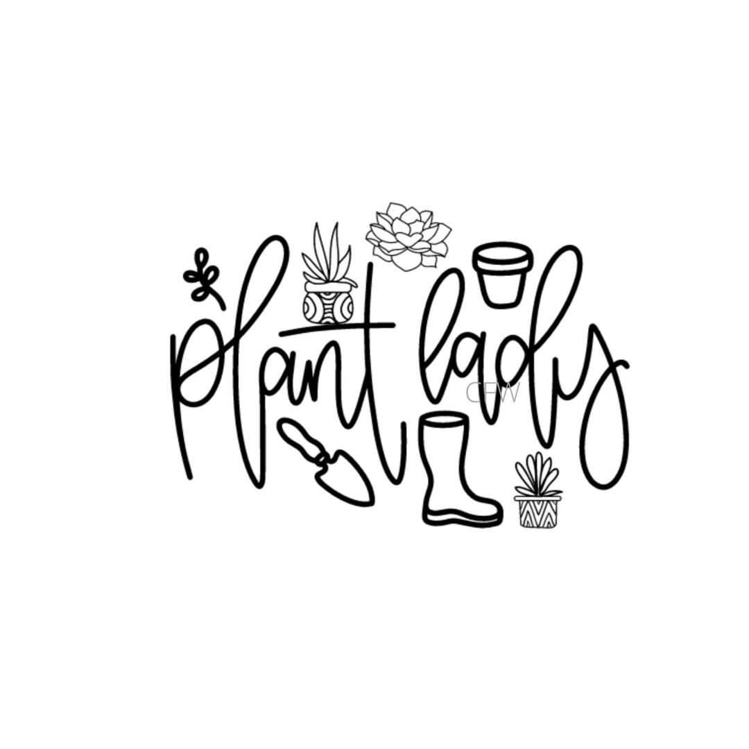 Plant Lady SVG, Plant Lady PNG, Plant Lady Gift, Plants - Etsy