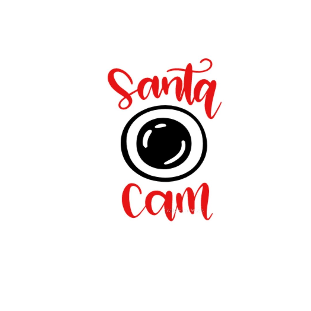 Set of 20 Santa Cam Decal | Sticker | Christmas Decor | Decoration - Etsy