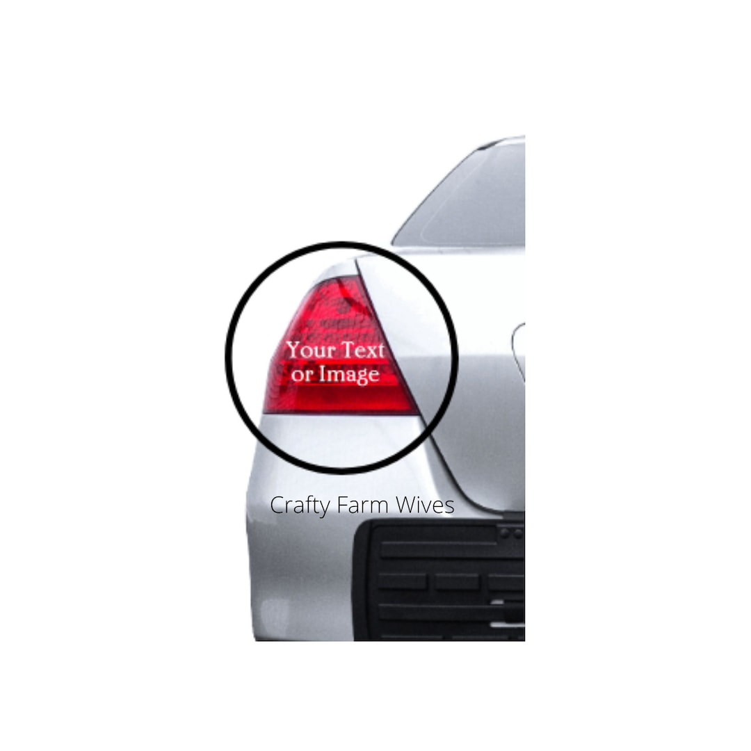 Personalized Decal, Custom Stickers, Taillight Decal, Brake Light Decal ...