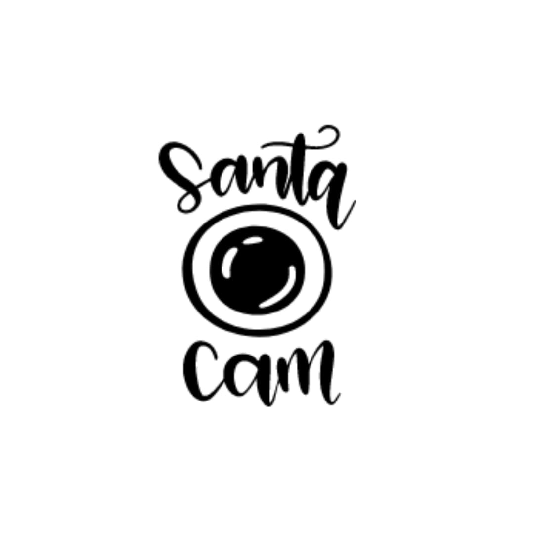 Santa Cam Decal | Sticker | Christmas Decor | Decoration - Etsy