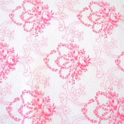 100% Cotton Pink Rose Fabric Small Print Calico Floral | Etsy