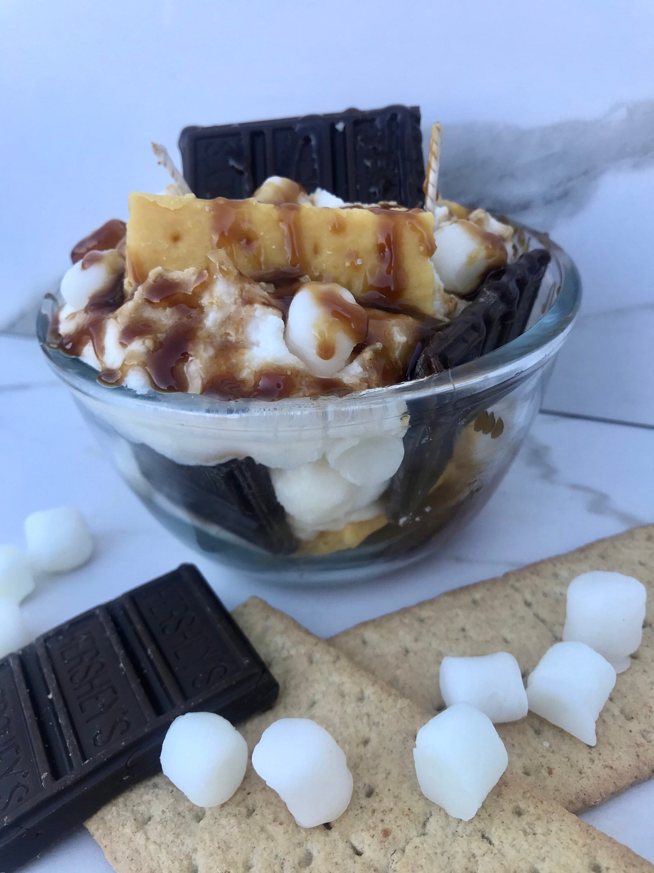 14oz Double Wick Smores Candle Chocolate Candle Dessert - Etsy