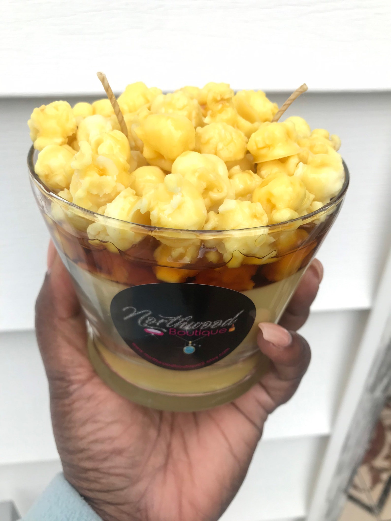 Caramel Popcorn Candle/ Handmade Candle Scented Candle - Etsy