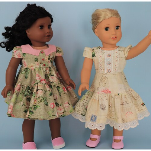 Sewing Pattern Doll Clothes Dress Vintage 18 Inch Doll Etsy