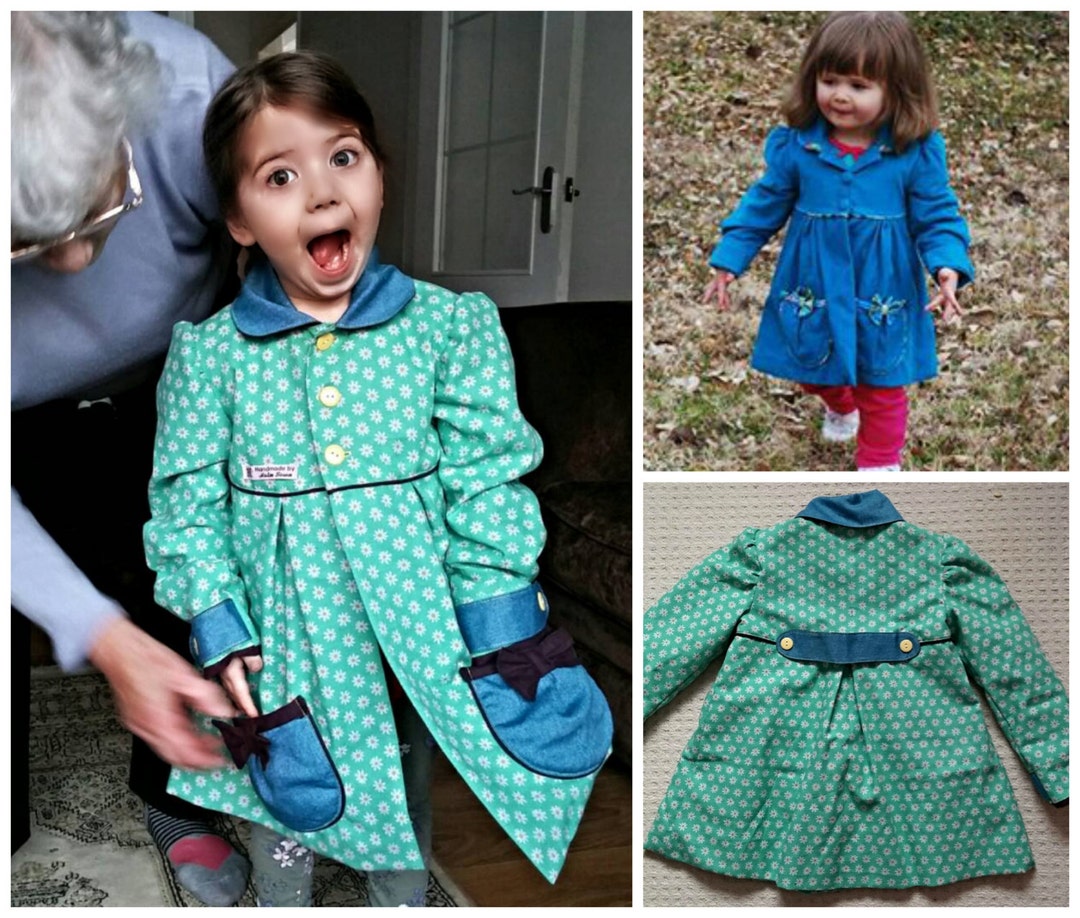 Classic Girl's Coat PDF Sewing Pattern Video - Etsy Australia