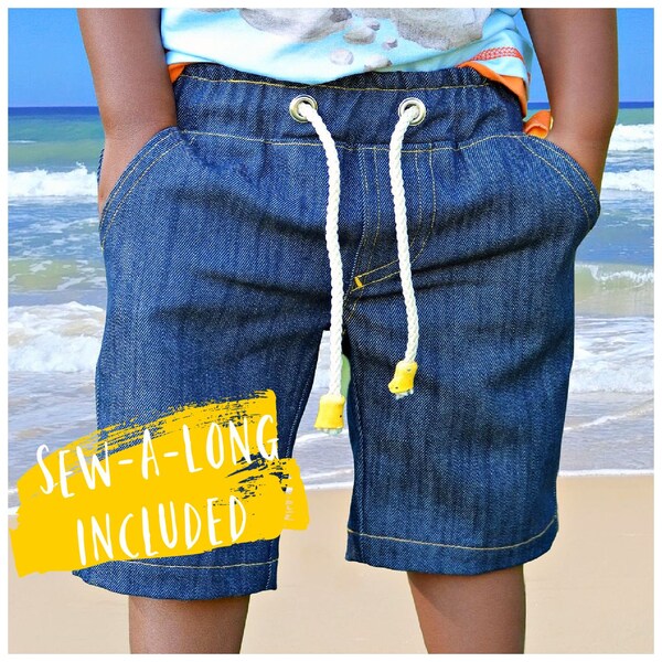 Baby Shorts Sewing Pattern PDF Kids Easy Sewing Pattern Pdf, Sizes 18 ...