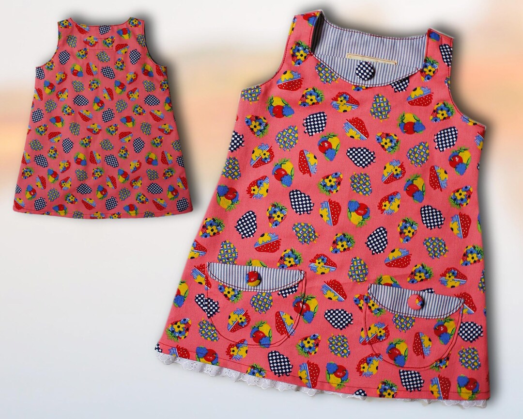 Pinafore Dress PDF Girls Sewing Pattern the Megan Easy Sewing Pattern ...