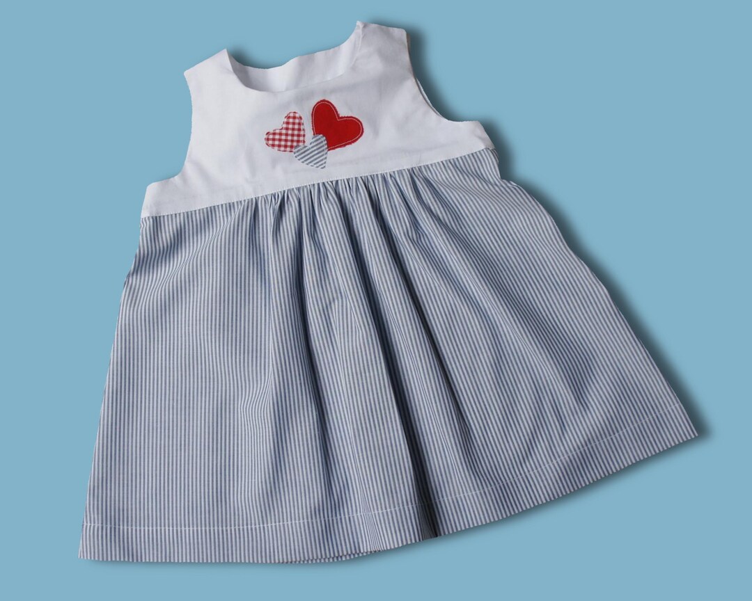 Pinafore Dress High Waisted Digital PDF Sewing Pattern, Age 1-6, Ebook ...