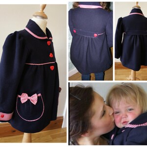 Classic Girl's Coat PDF Sewing Pattern Video - Etsy Australia