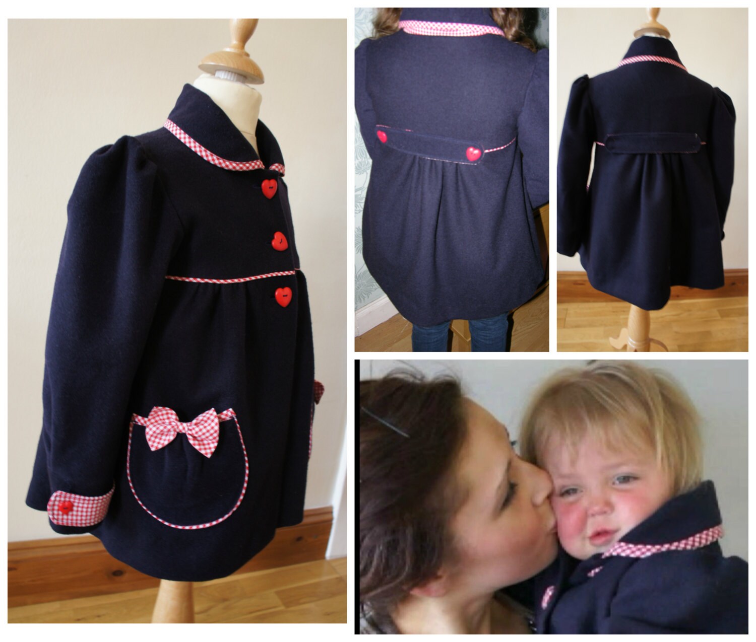 Classic Girl's Coat PDF Sewing Pattern Video - Etsy Australia